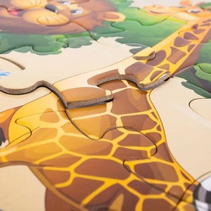 Animal Zoo Puzzle for Children, Kindergarten Early Educational Toy for ...