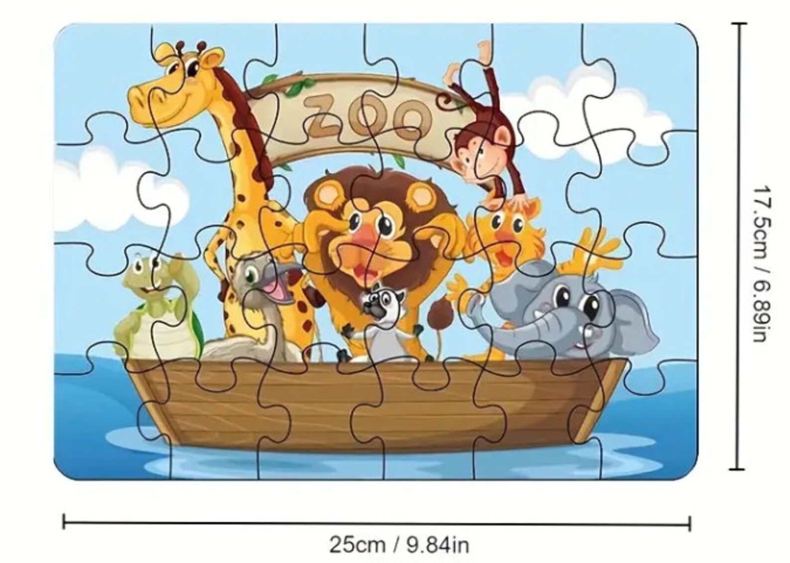 Animal Zoo Puzzle for Children, Kindergarten Early Educational Toy for ...