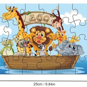 Animal Zoo Puzzle for Children, Kindergarten Early Educational Toy for ...