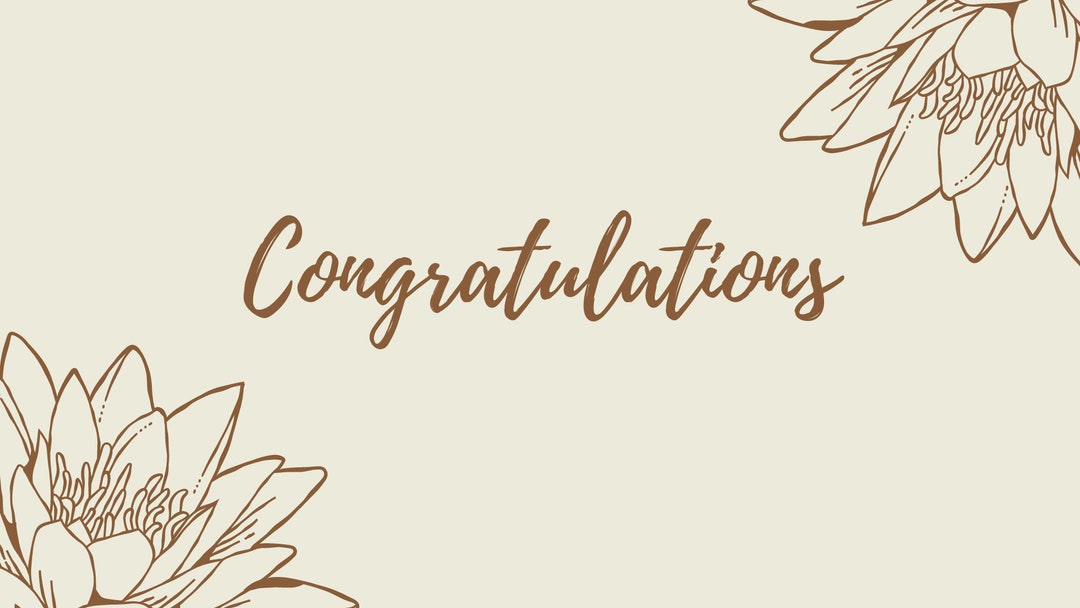 Digital congratulations Card Printable PDF - Etsy