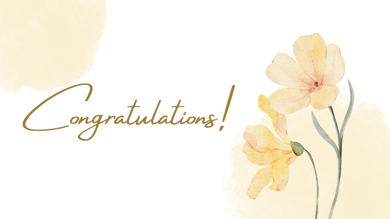 Digital congratulations Card Printable PDF - Etsy