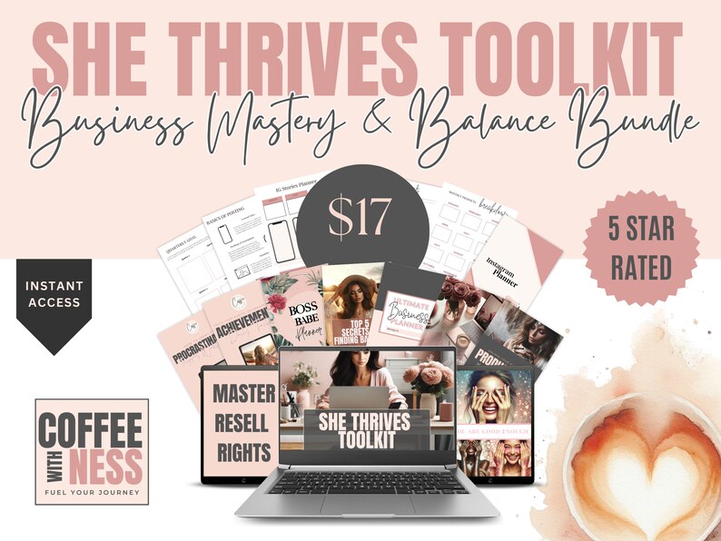 She Thrives Toolkit: Business Mastery & Balance Bundle | PLR | MRR ...