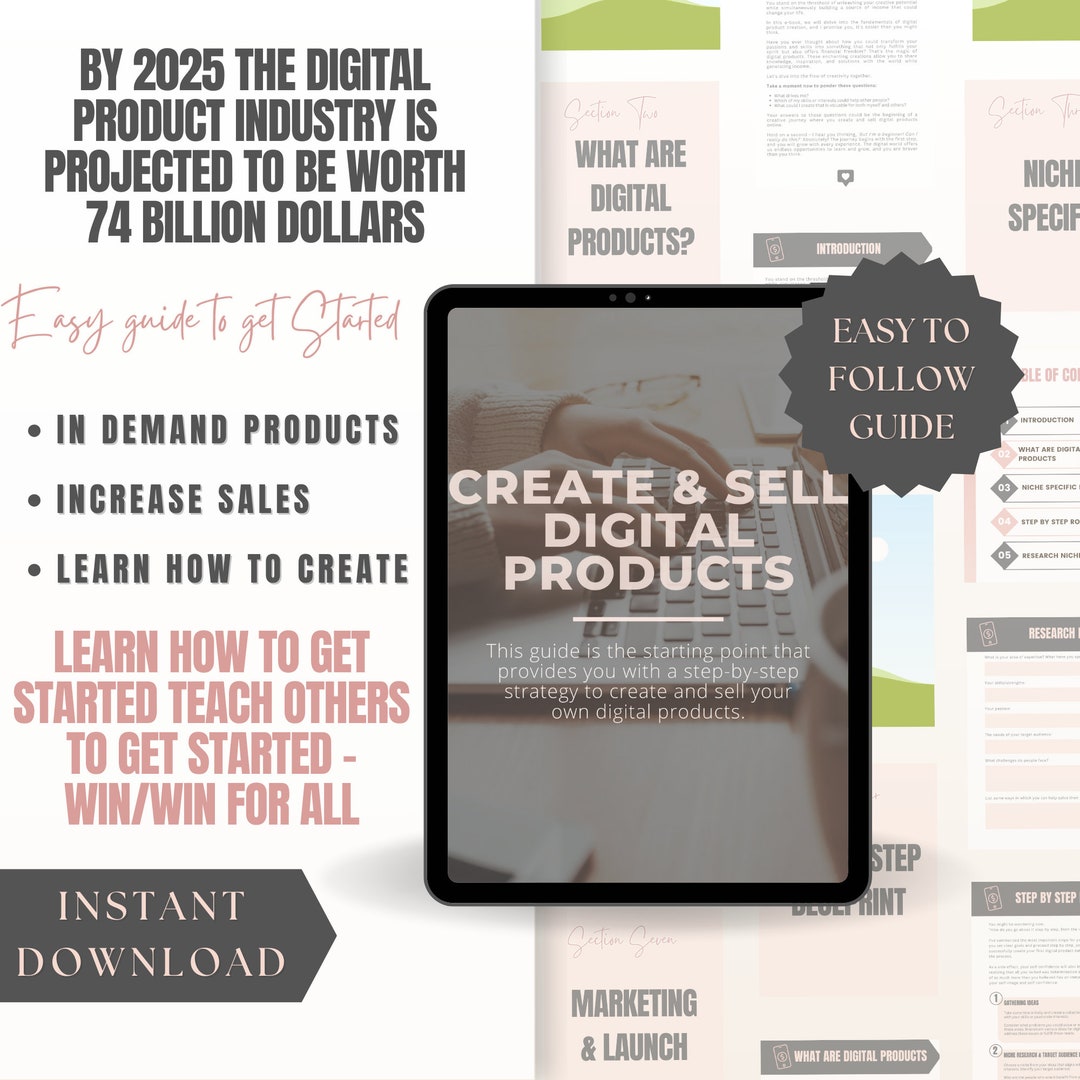Learn How to Create and Sell Digital Products, Beginners Guide, Resell ...