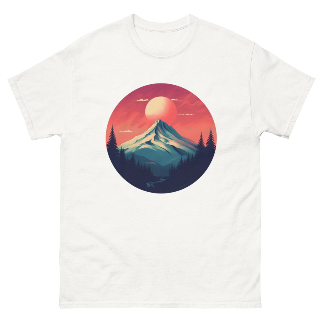 PNW Volcano Tee - Etsy