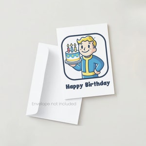 Happy Birthday Fallout! - Fallout Inspired Greeting Card, Printable ...