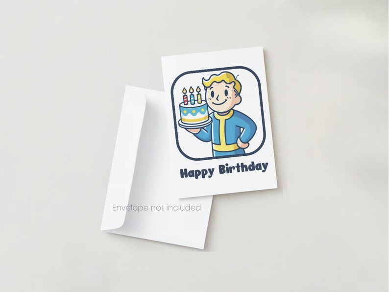 Happy Birthday Fallout! - Fallout Inspired Greeting Card, Printable ...