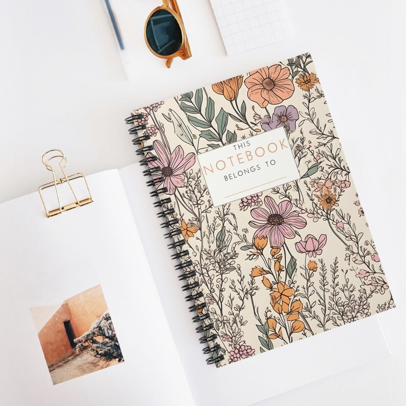 Floral Spiral Notebook - Perfect for Students & Journal Lovers, Great ...