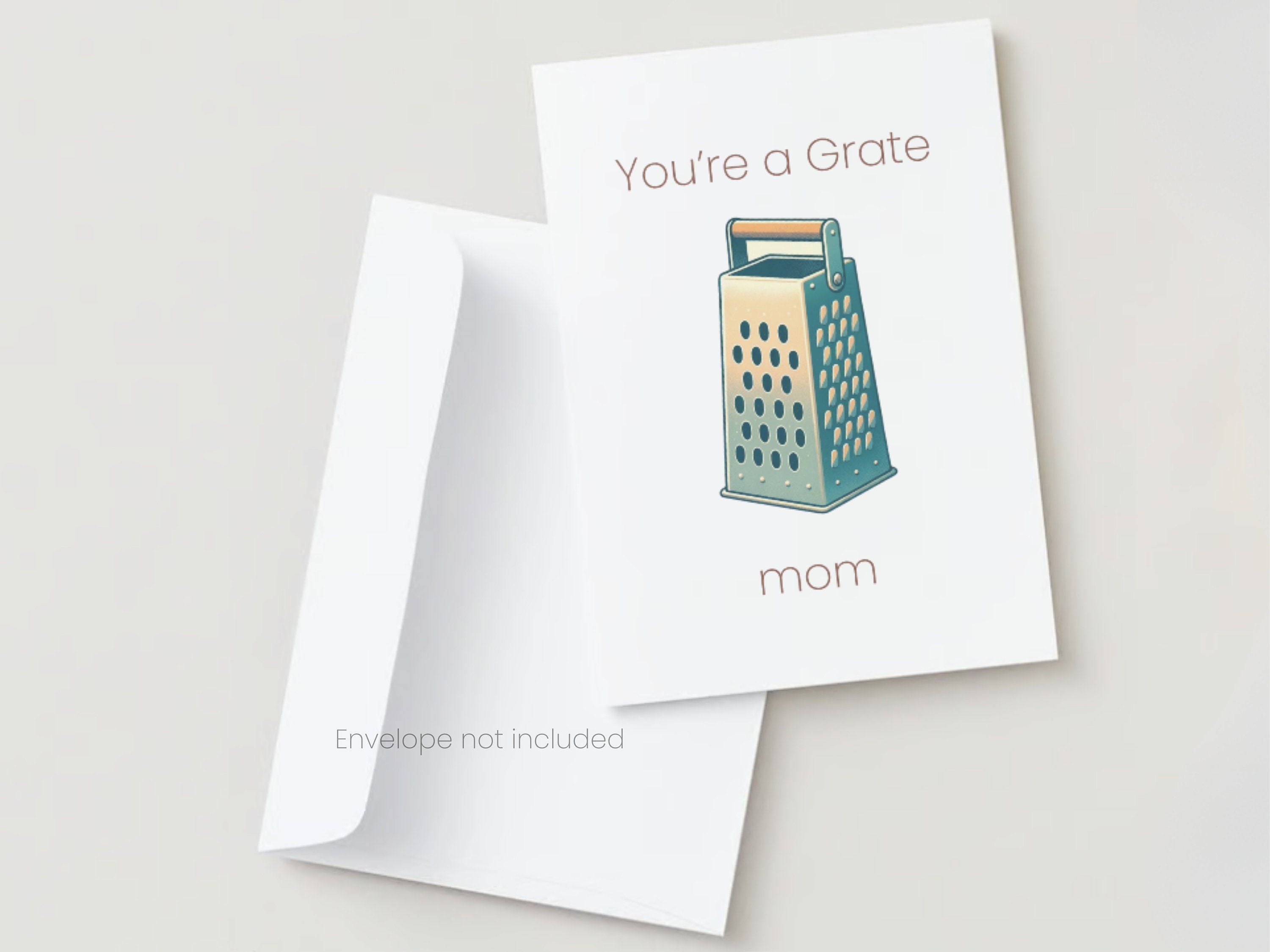 Printable Mother's Day Card 'the Grate Mom' - Instant Download, Funny ...
