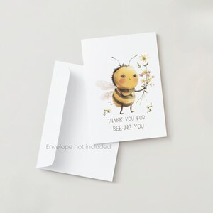 Thank You for Bee-ing You! | Punny Thank You Card | Printable Bee Card ...