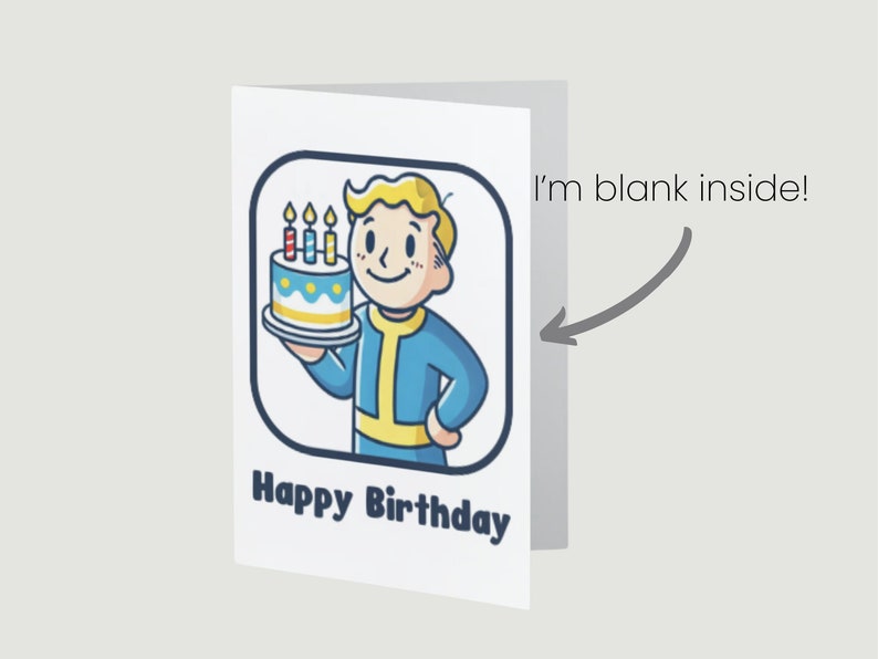Happy Birthday Fallout! - Fallout Inspired Greeting Card, Printable ...