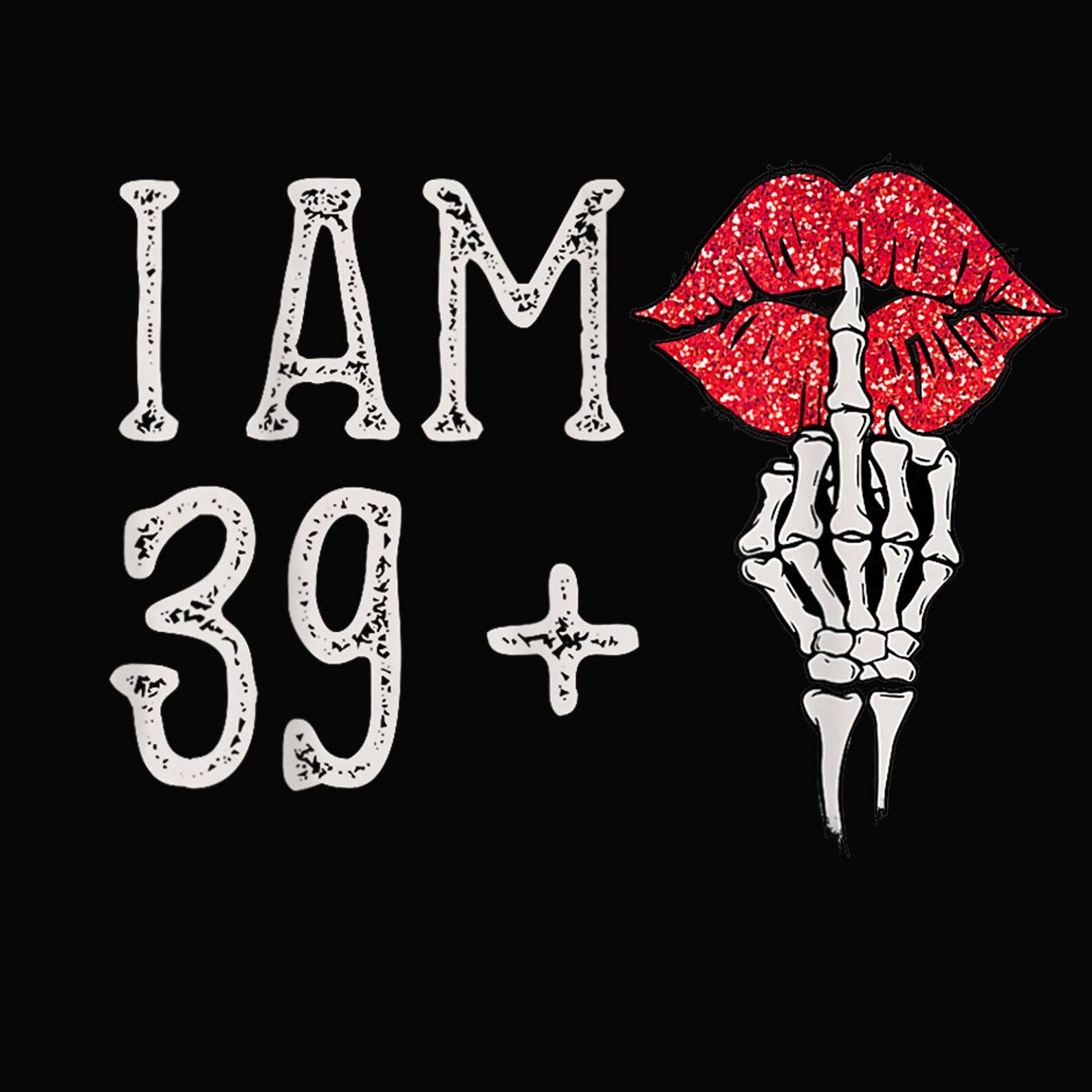 I'm 39 Plus 1 Middle Finger Skull Funny 40th Birthday PNG, Custom ...
