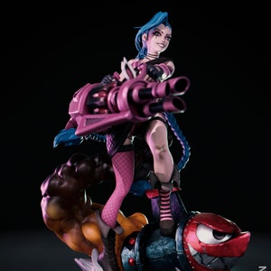 Jinx, Fan Art, 3D Printed, Resin Model, Garage Kit, Un-painted, Unassembled - Etsy