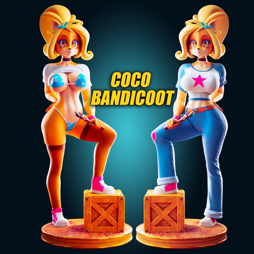 Coco Bandi Pin-up 3D Printed Resin Model Unpainted Unassembled Fan Art Garage Kit SFW NSFW ...