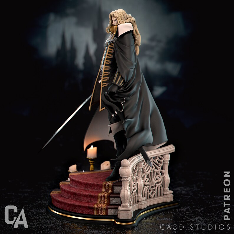 Alucard, Castlevania, Fan Art, 3D Printed, Resin Model, Garage Kit, Un ...