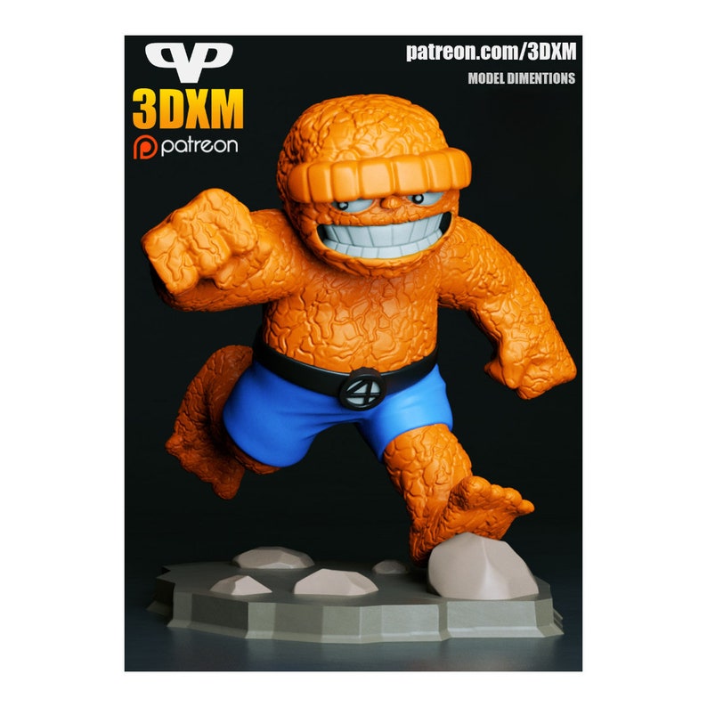 Thing Chibi, Fan Art, Resin Model Kit, 3D Printed, Unpainted ...