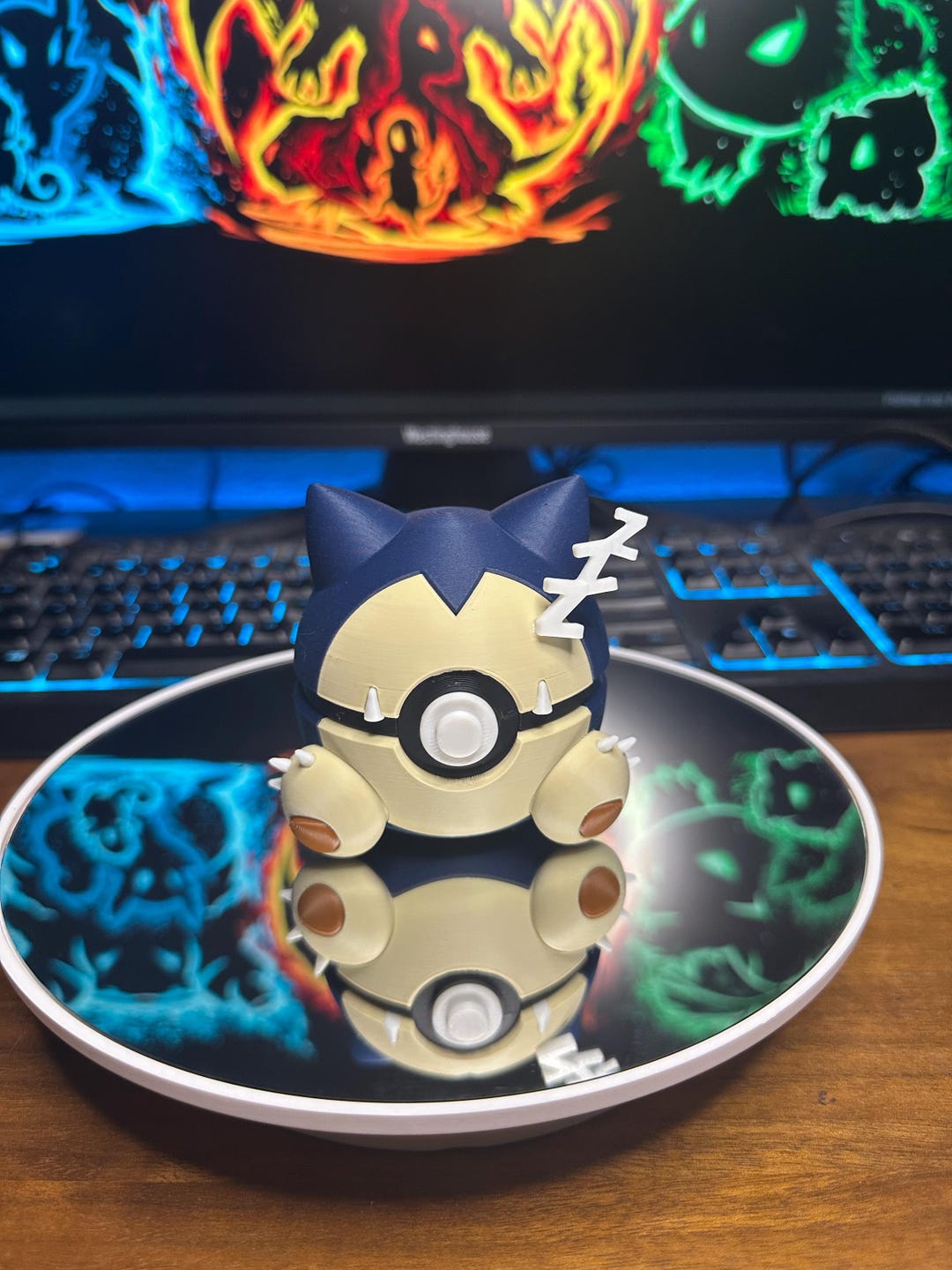 Pokéball Snorlax Inspired 3D Printed Display Item, Perfect for ...