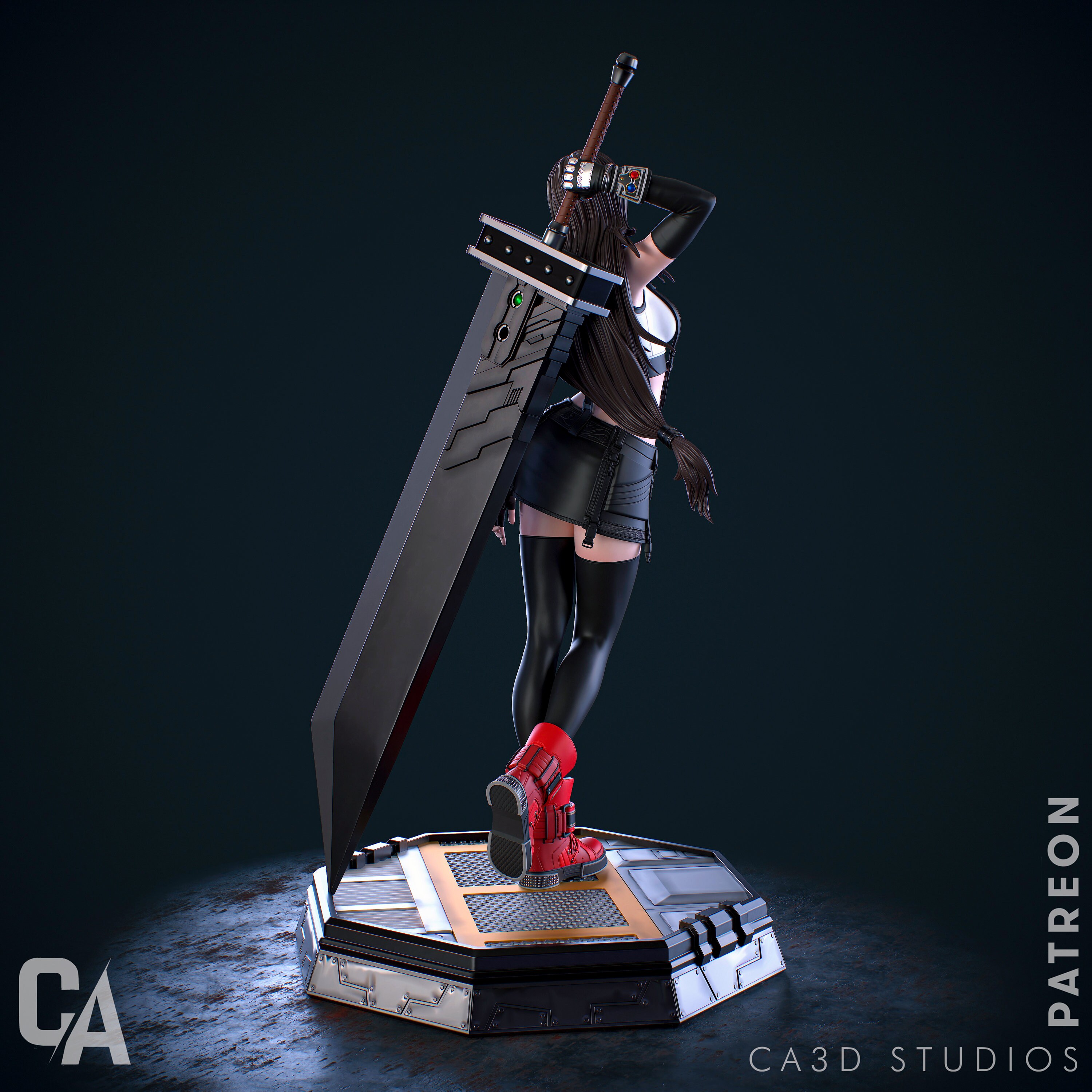 Tifa Lockheart Fan Art 3D Printed Resin Model Garage Kit Un-painted ...