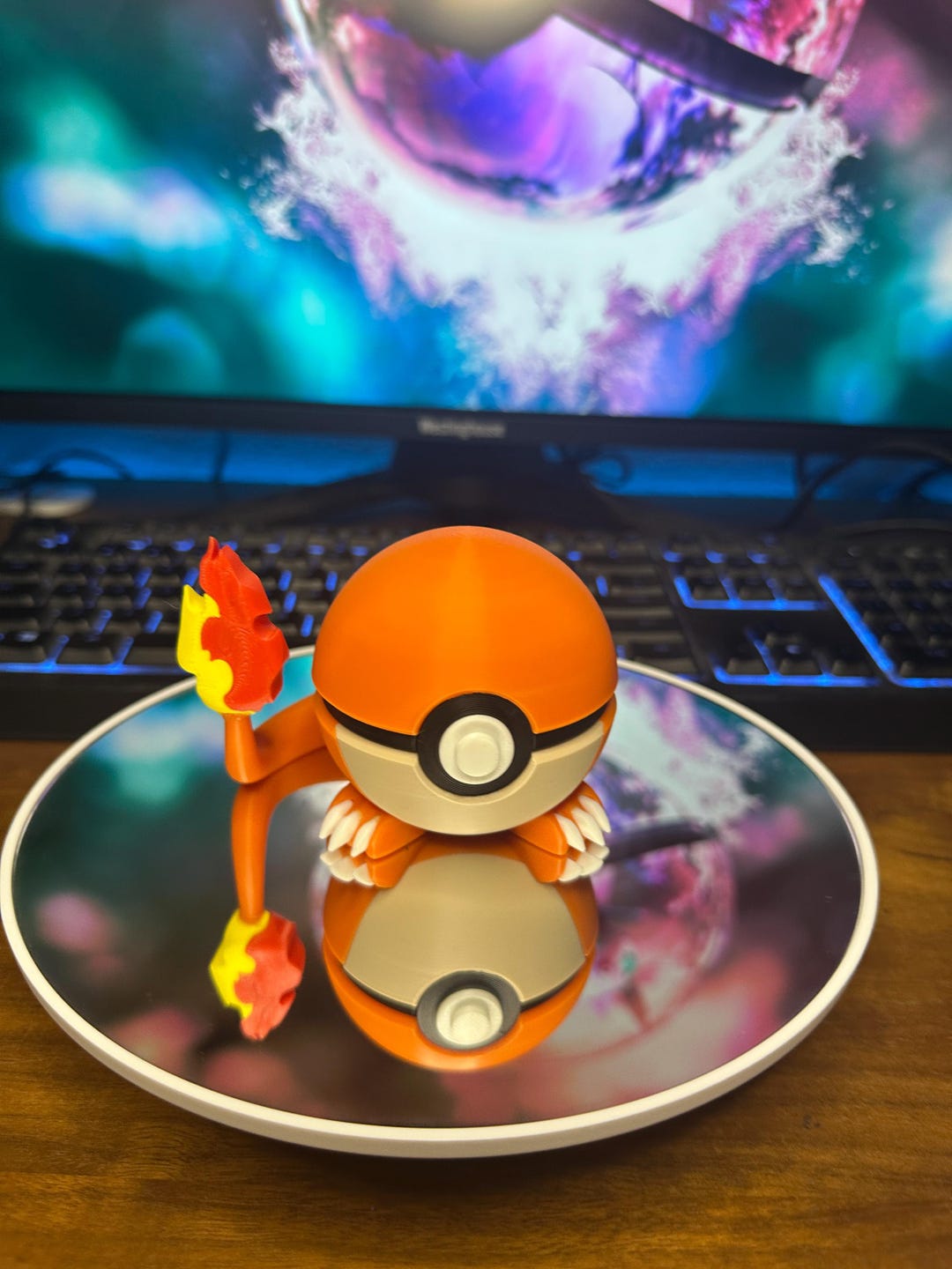 Pokéball Charmander Inspired 3D Printed Display Item, Perfect for ...