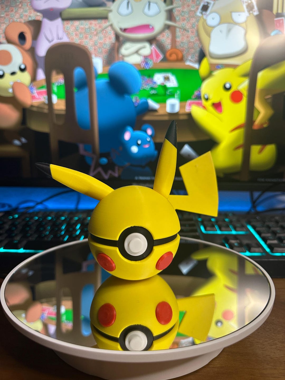 Pokéball Pikachu Inspired 3D Printed Display Item, Perfect for ...
