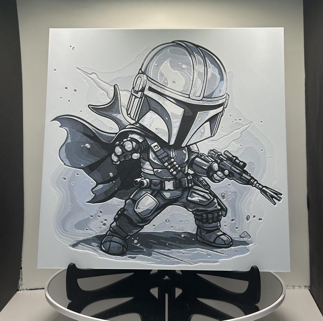 Print #51 Custom Fan Art 3D Printed Desktop or Wall Art 200mmx200mm ...