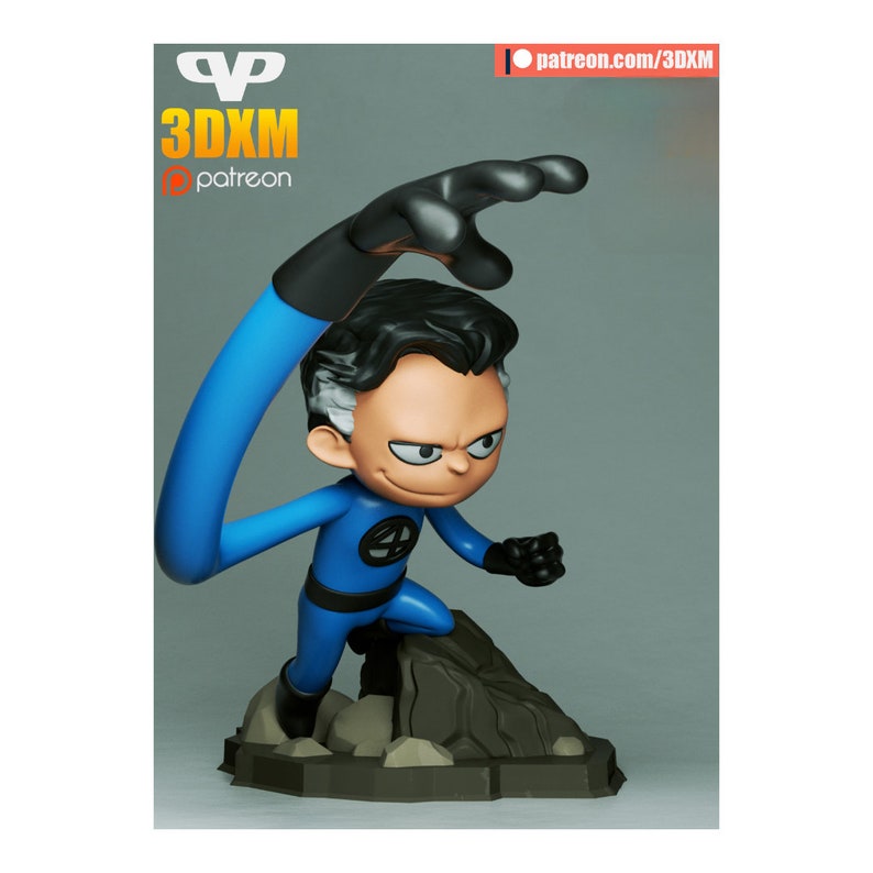 Reed Chibi, Fan Art, Resin Model Kit, 3D Printed, Unpainted ...