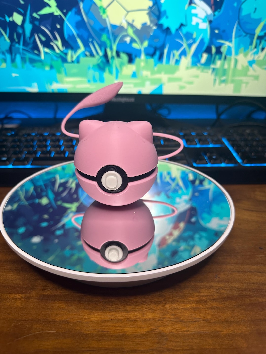 Pokéball Mew Inspired 3D Printed Display Item, Perfect for Showcasing ...