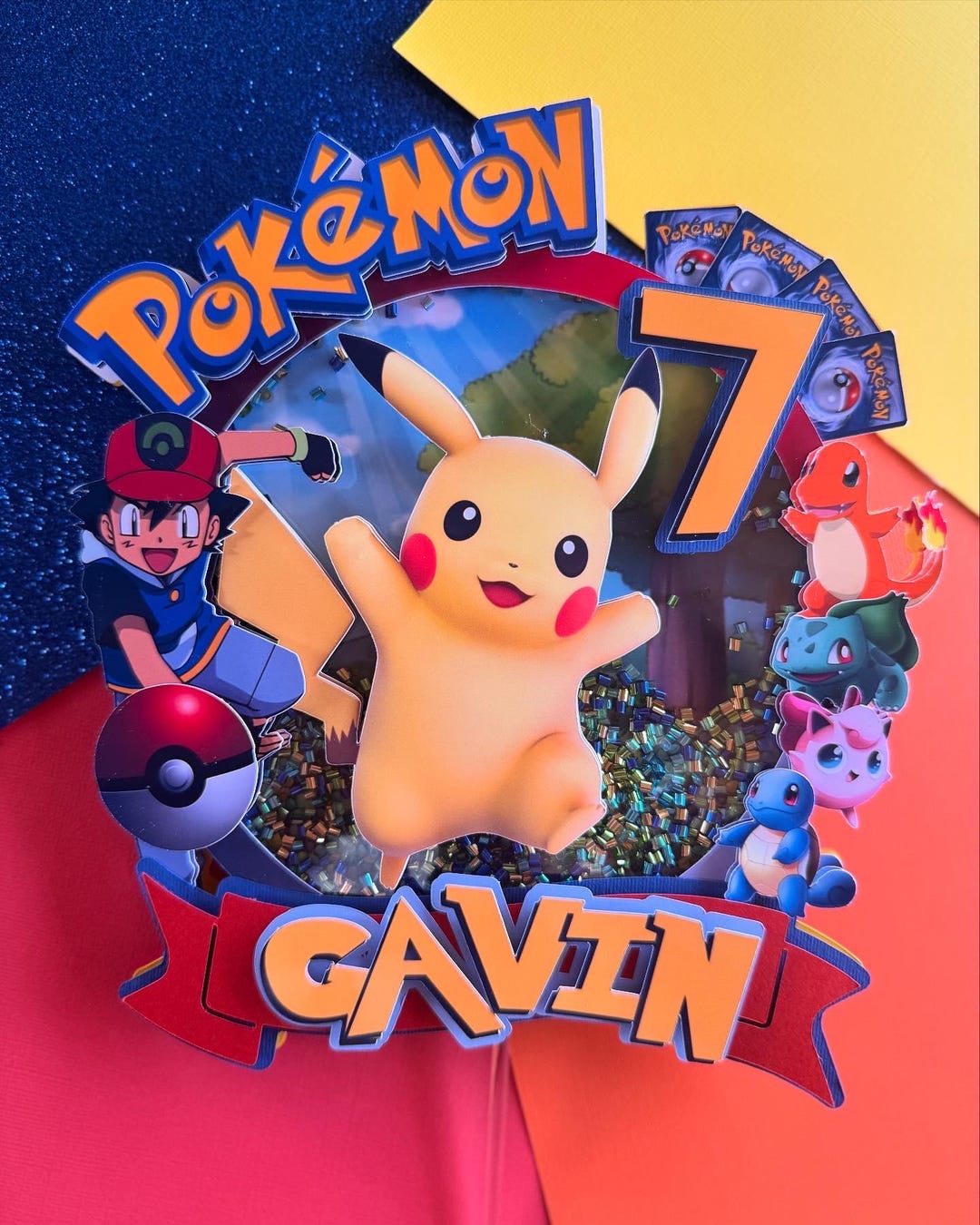 Pokémon Light up / Shaker Cake Topper - Etsy
