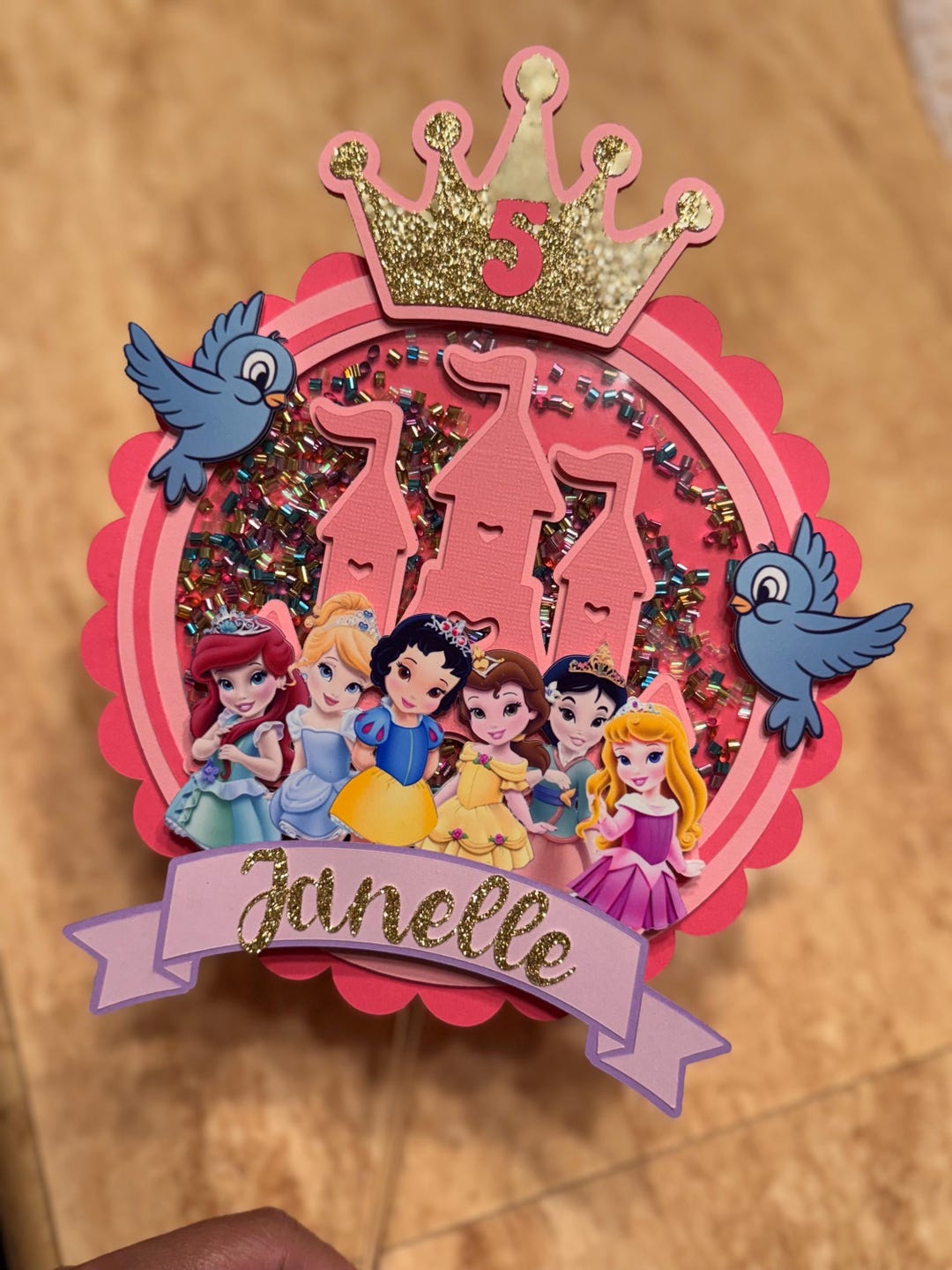 Princess Shaker Cake Topper - Etsy