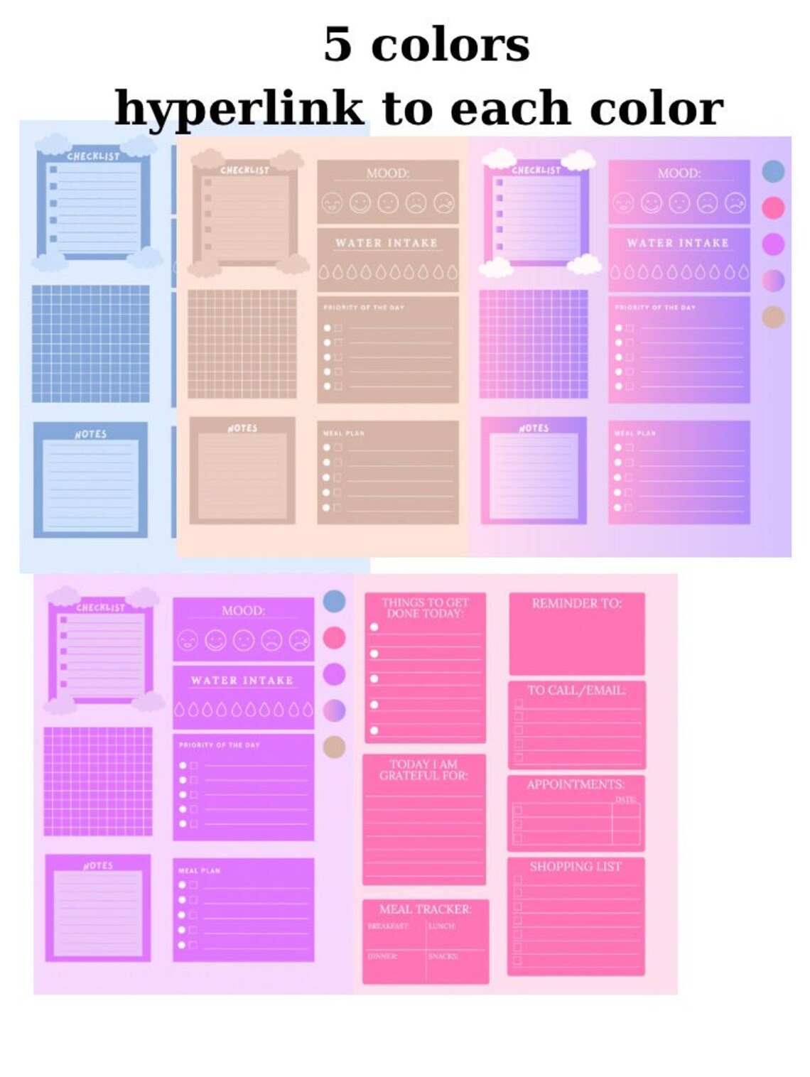 Digital Sticky Notes, Digital Planner Stickers for Goodnotes - Etsy UK