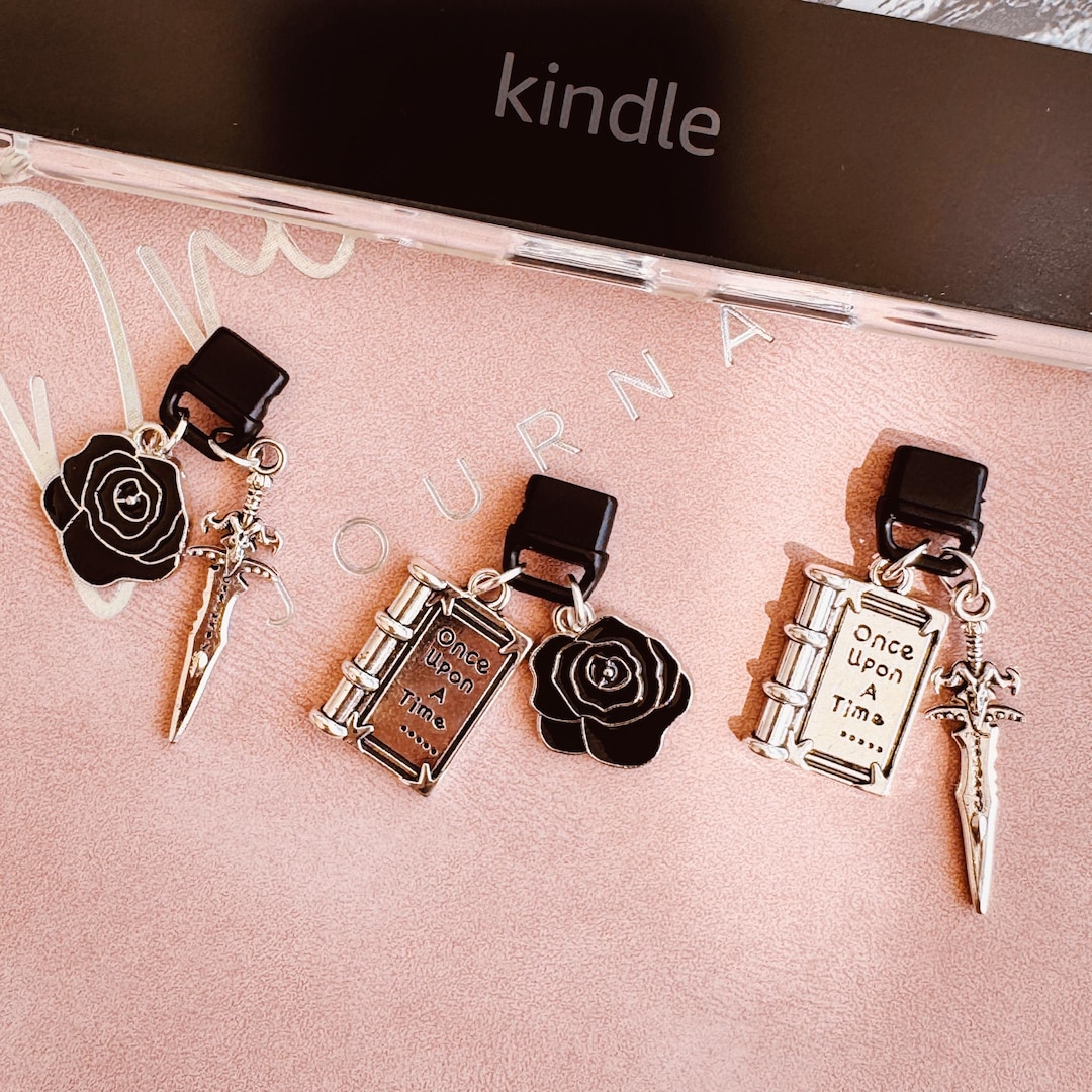 Personalized Kindle Charm, Fantasy Lover Kindle Dust Plug Charm ...