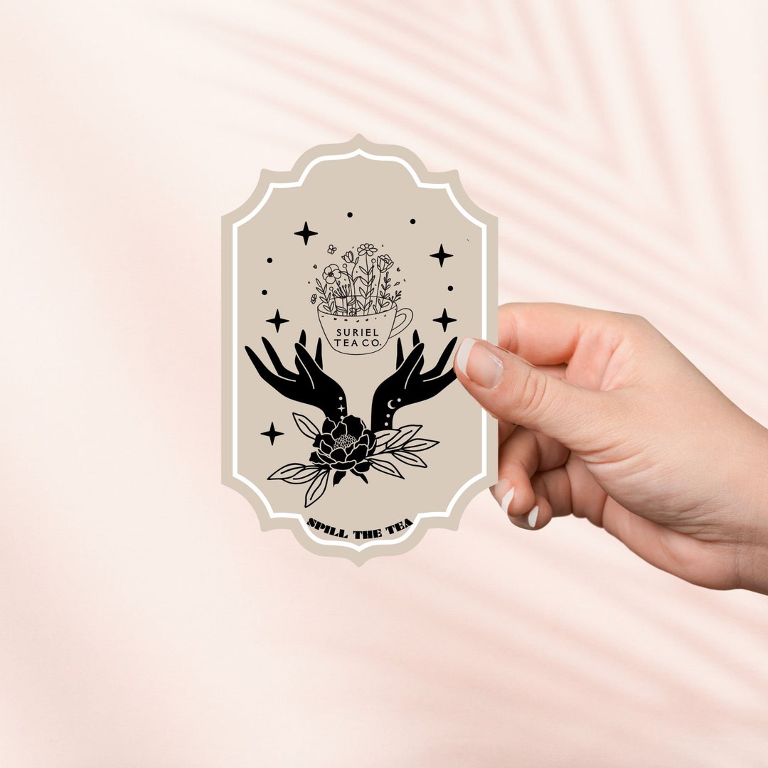 Suriel Tea Sticker, A Court of Thorns and Roses, Bookish Merch, Book ...