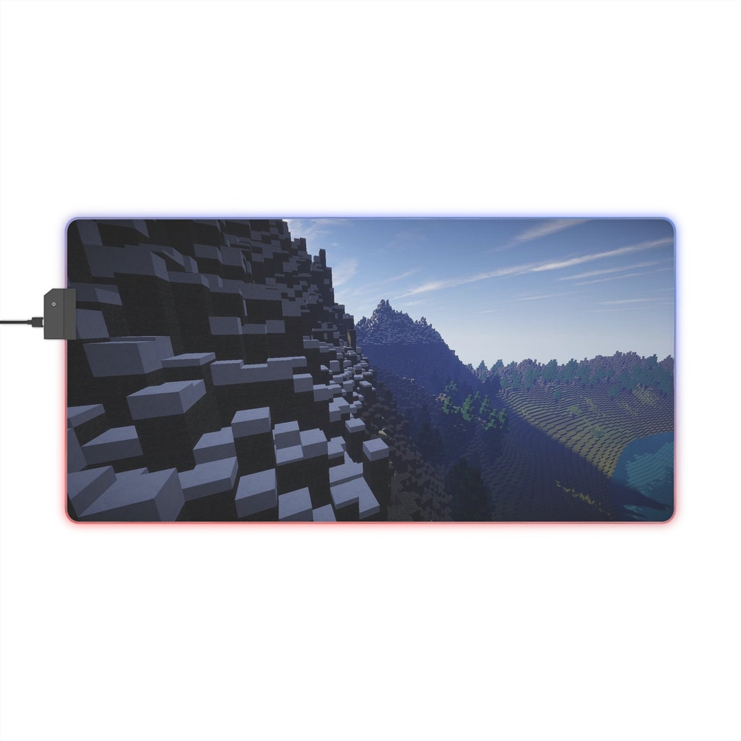 LED Gaming Mouse Pad Minecraft Pixel Design Gaming - Etsy