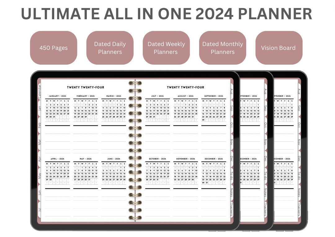 ULTIMATE All in One 2024 DIGITAL PLANNER - Etsy