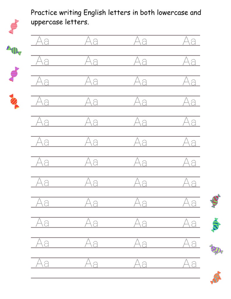 Worksheets to Practice Writing English Letters, Vocabulary, and ...