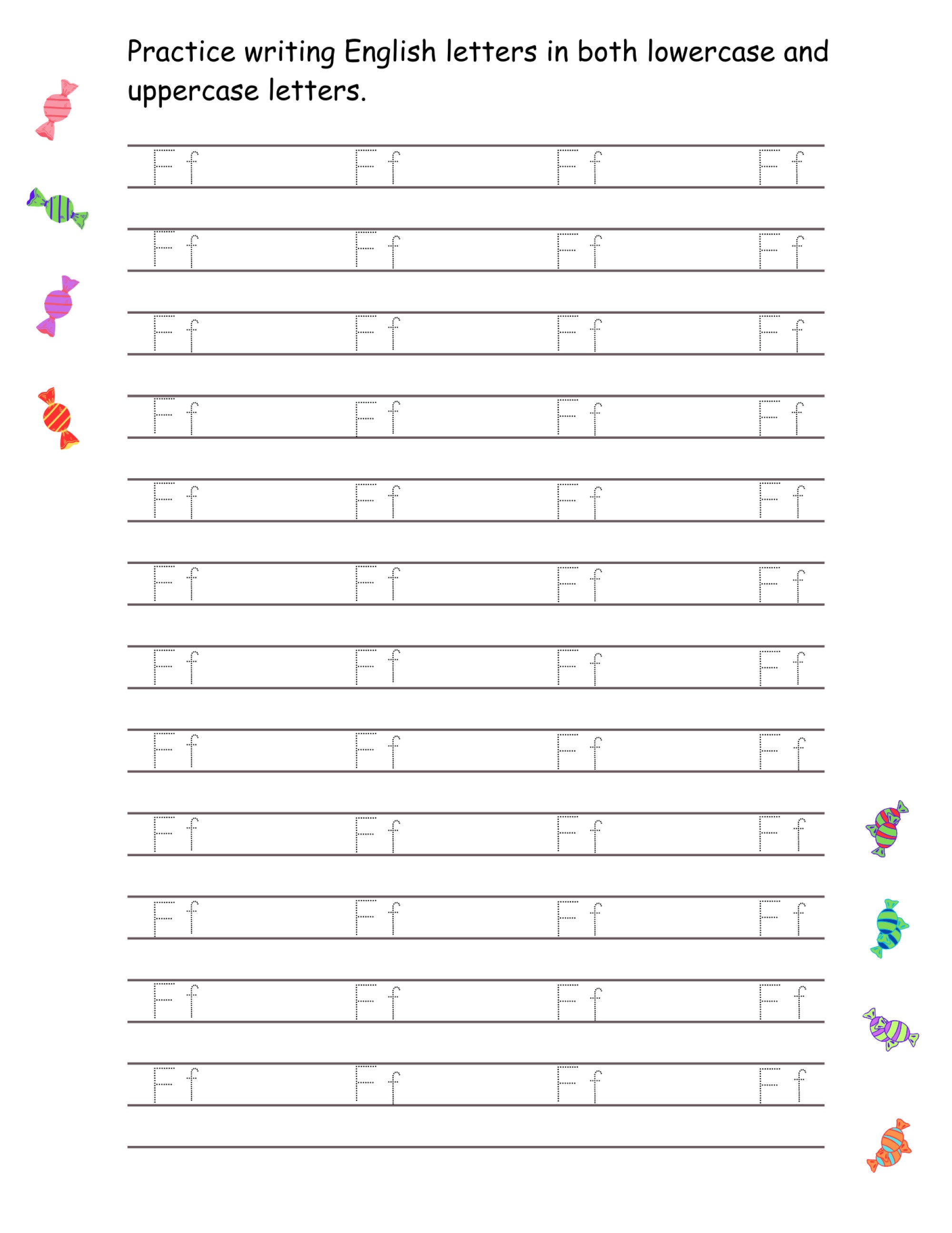 Worksheets to Practice Writing English Letters, Vocabulary, and ...