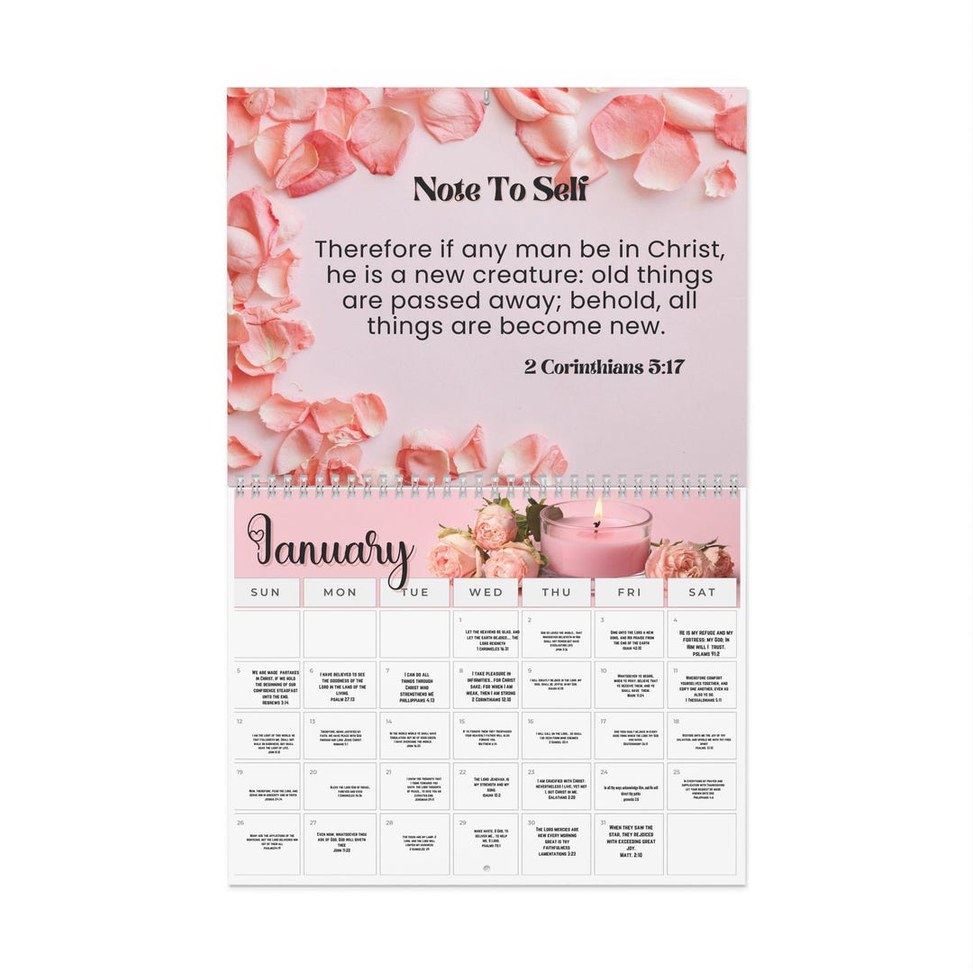 Christian Scripture Calendar 2025, Daily Scriptures, Monthly Prayers ...