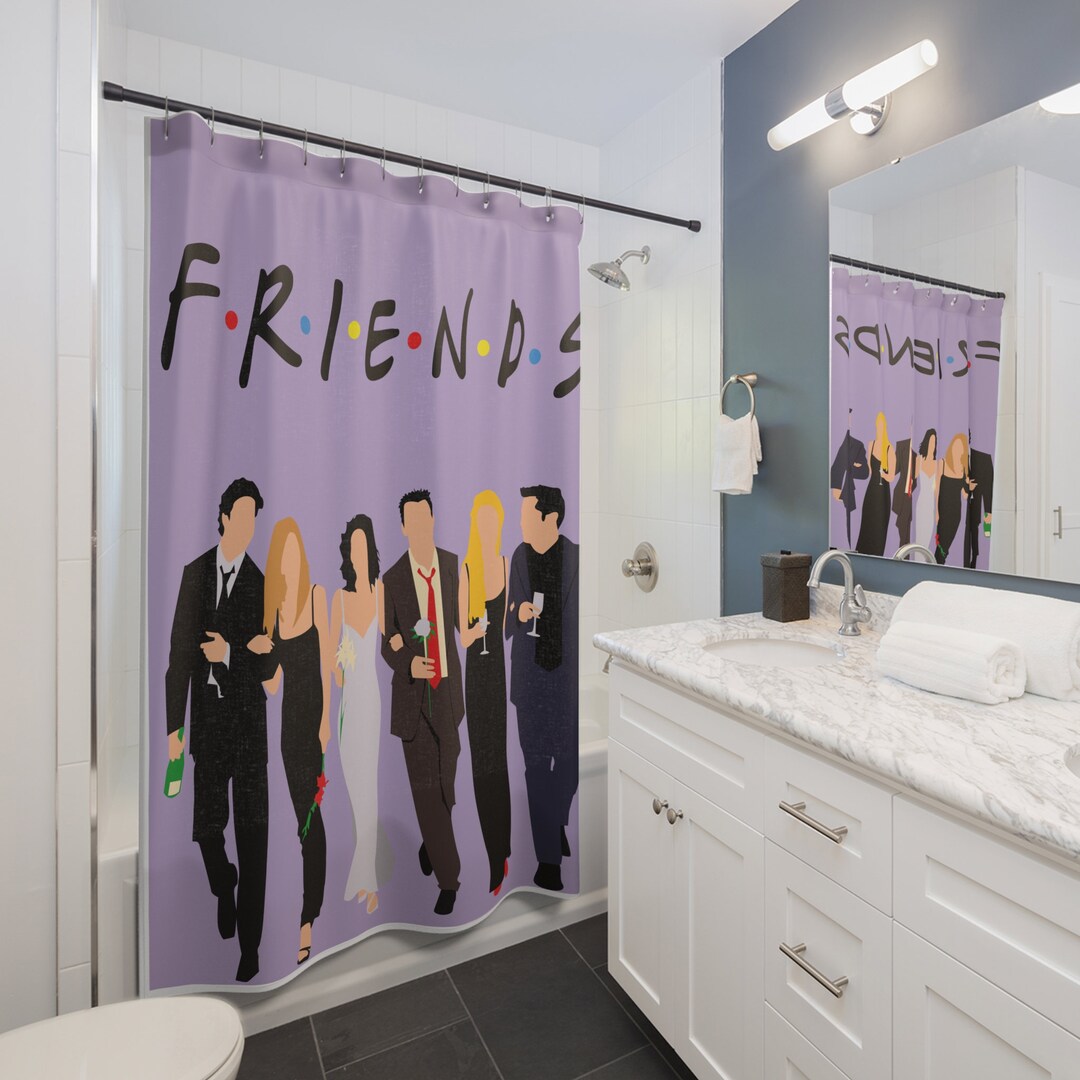 Dive Into Fun With Our FRIENDS Shower Curtain | Bathroom Decor ...