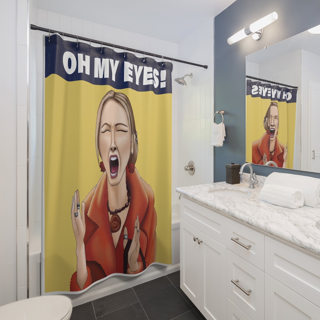 Funny Shower Curtain - Iconic Scene Inspired Design Feat. Phoebe - Etsy