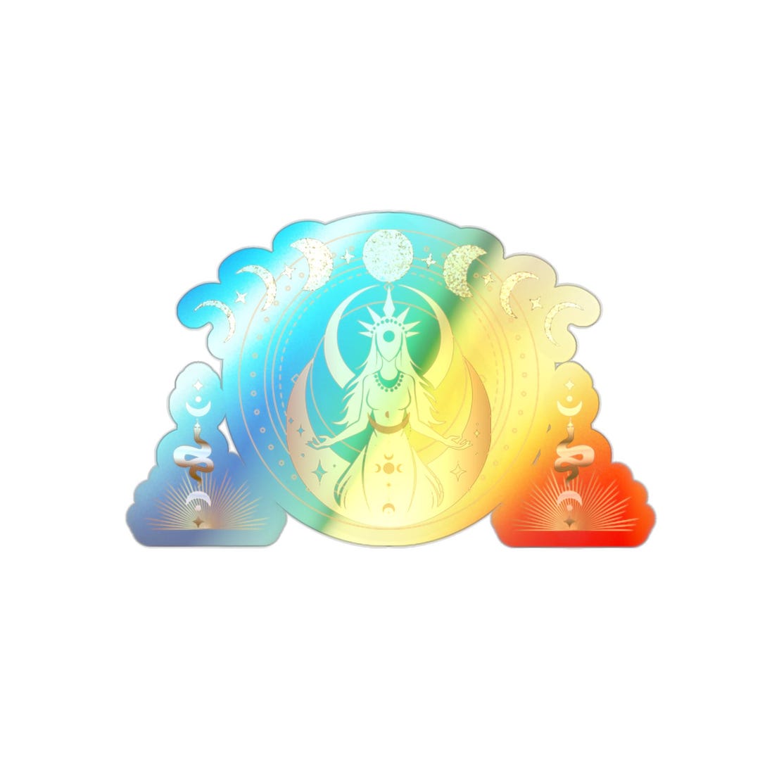 Goddess Holographic Die-cut Stickers for Spiritual Vibes, Ideal for ...