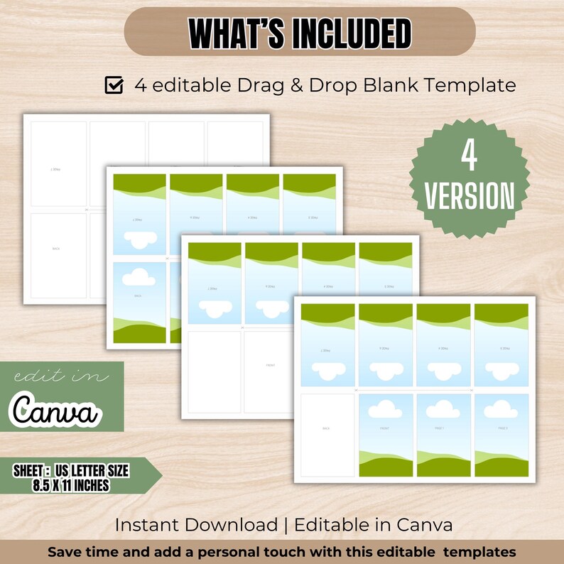 Mini Coloring Booklet Template,printable Coloring Book,diy Party Favor ...