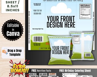 Custom Chip Bags - Etsy