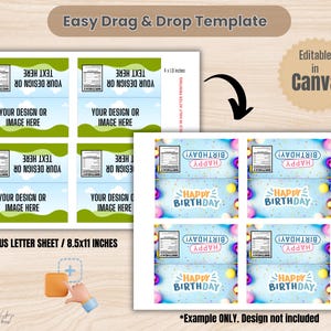 Treat Bag Toppers Template Bundle,party Favor Bag Template,custom Party ...