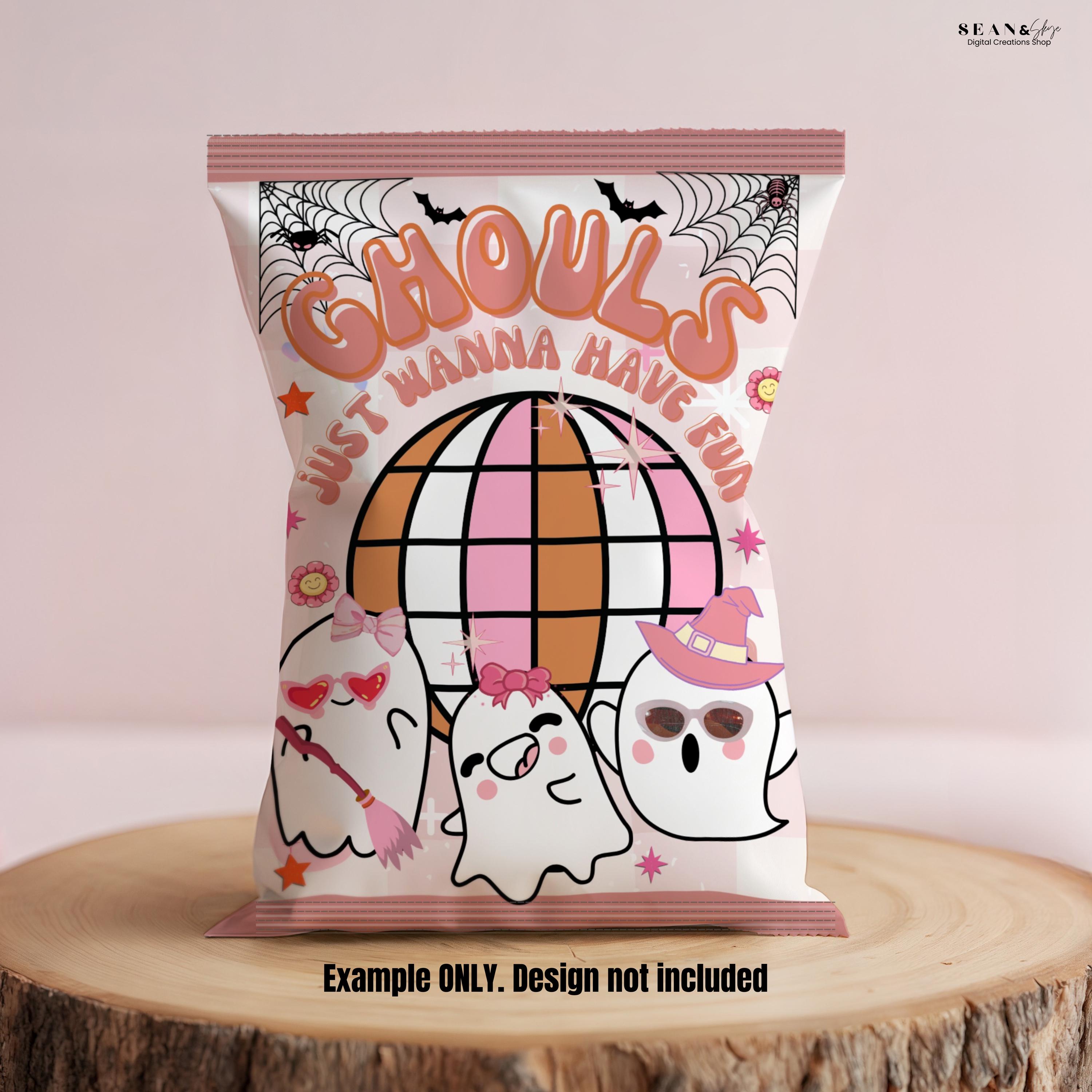 Paper Crimps for Chip Bag Template, Chip Bag Crimp PNG File, Party ...