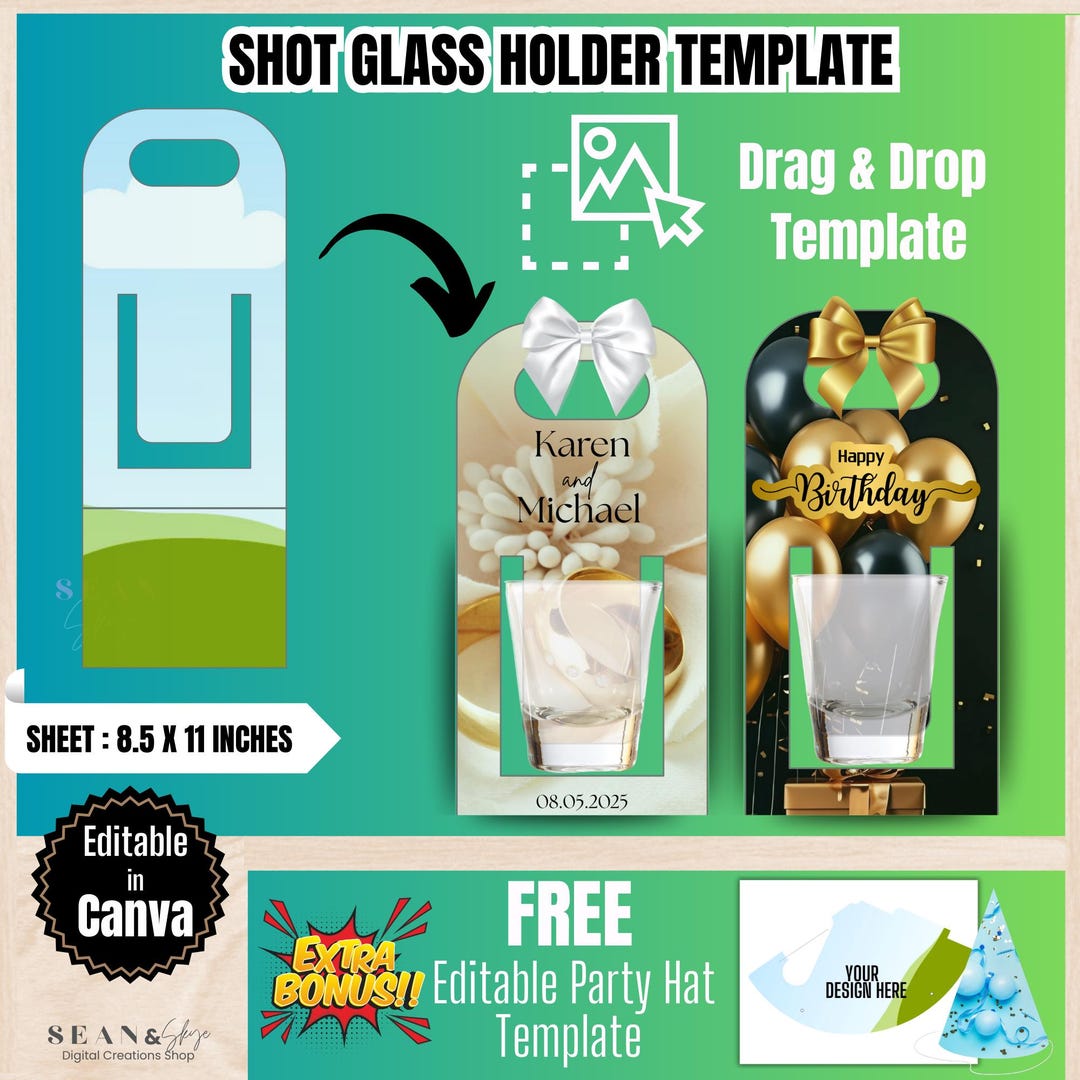 Shot Glass Holder, Shot Glass Favors Birthday, Party Favors, Party ...