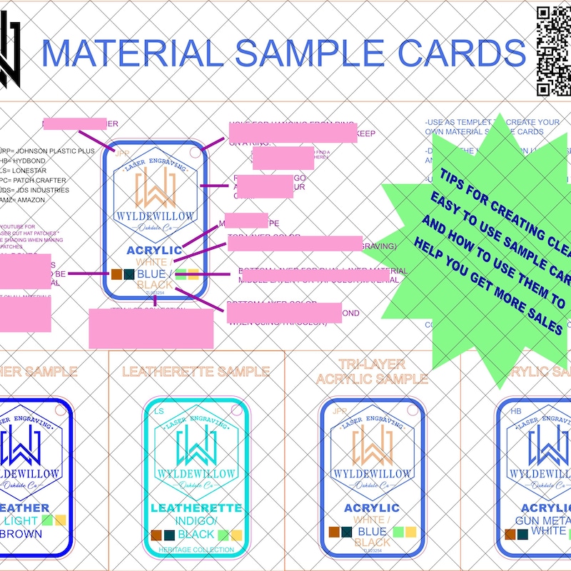 Laser Material Sample - Etsy