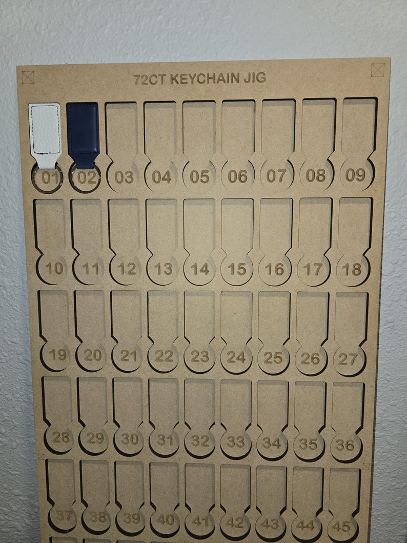 Leatherette Keychain Jig DIGITAL FILE SVG for Laser Engravers Cutters ...