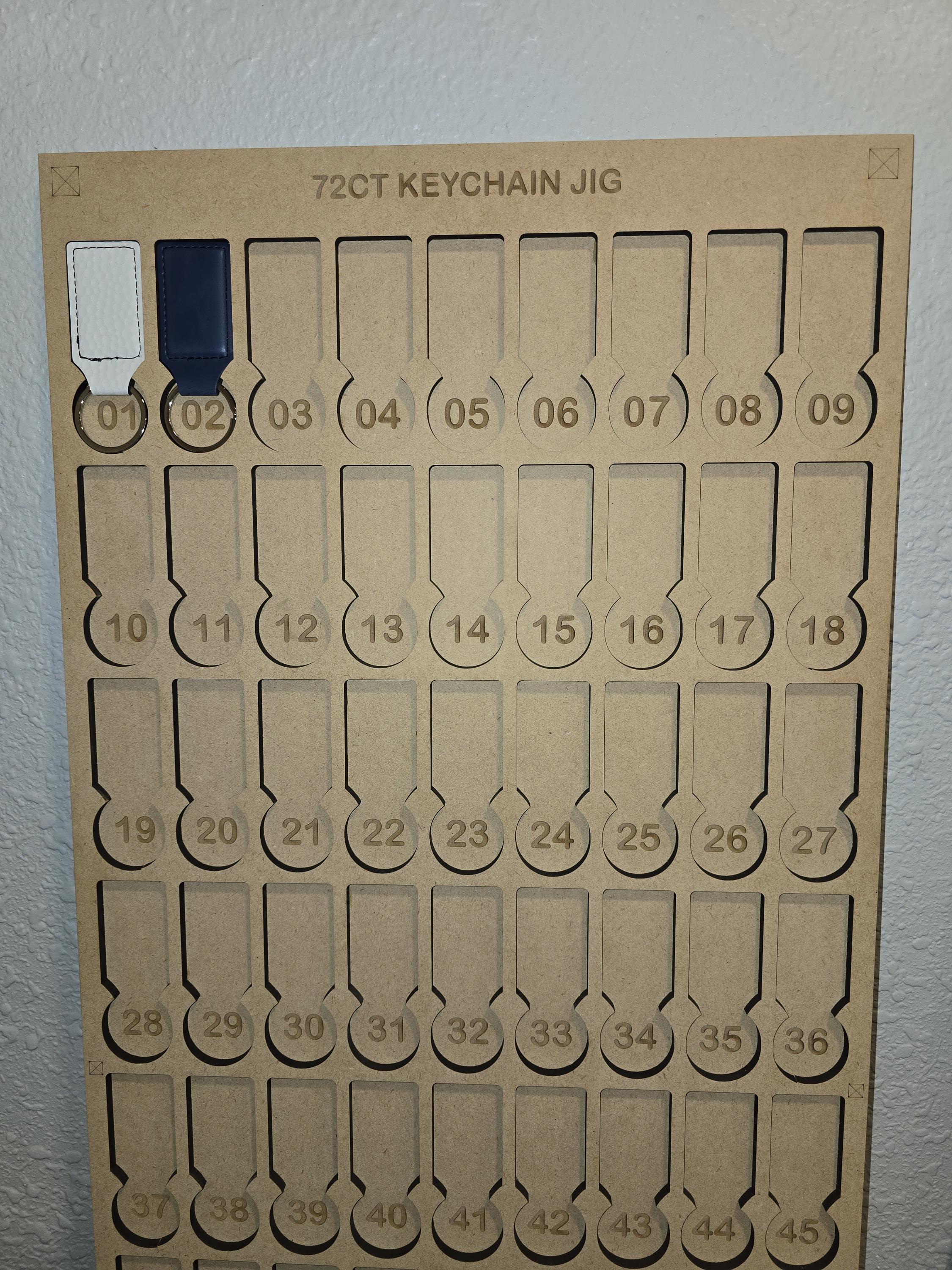 Leatherette Keychain Jig DIGITAL FILE SVG for Laser Engravers Cutters ...