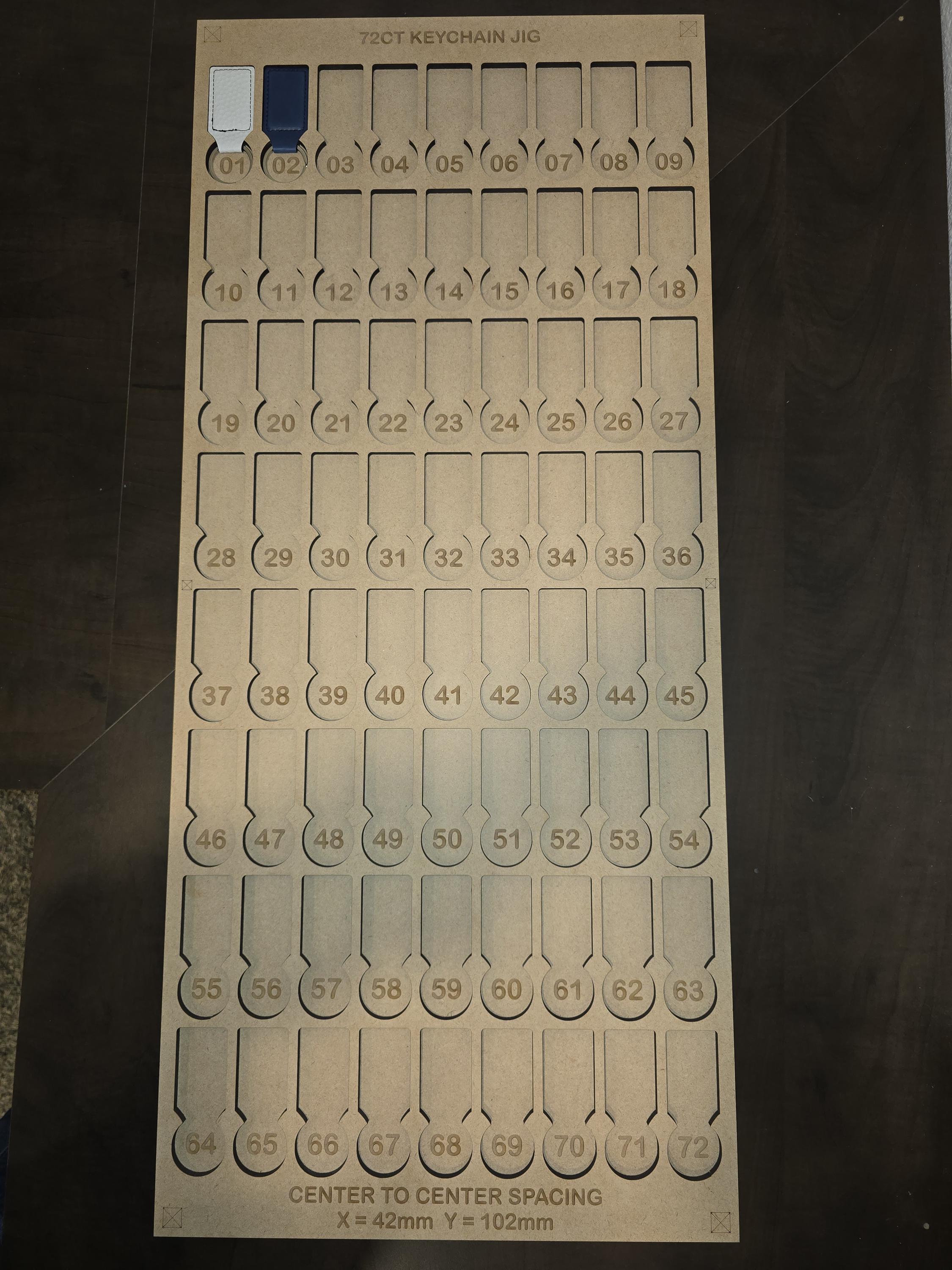 Leatherette Keychain Jig DIGITAL FILE SVG for Laser Engravers Cutters ...