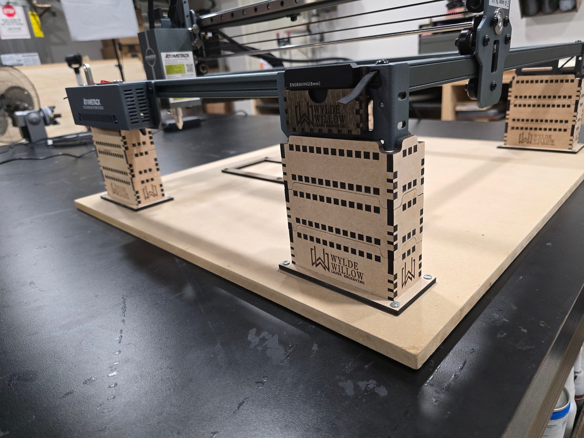 Atomstack Ace Pro V2 Adjustable Riser Legs, Rotary Setup DIGITAL FILE ...