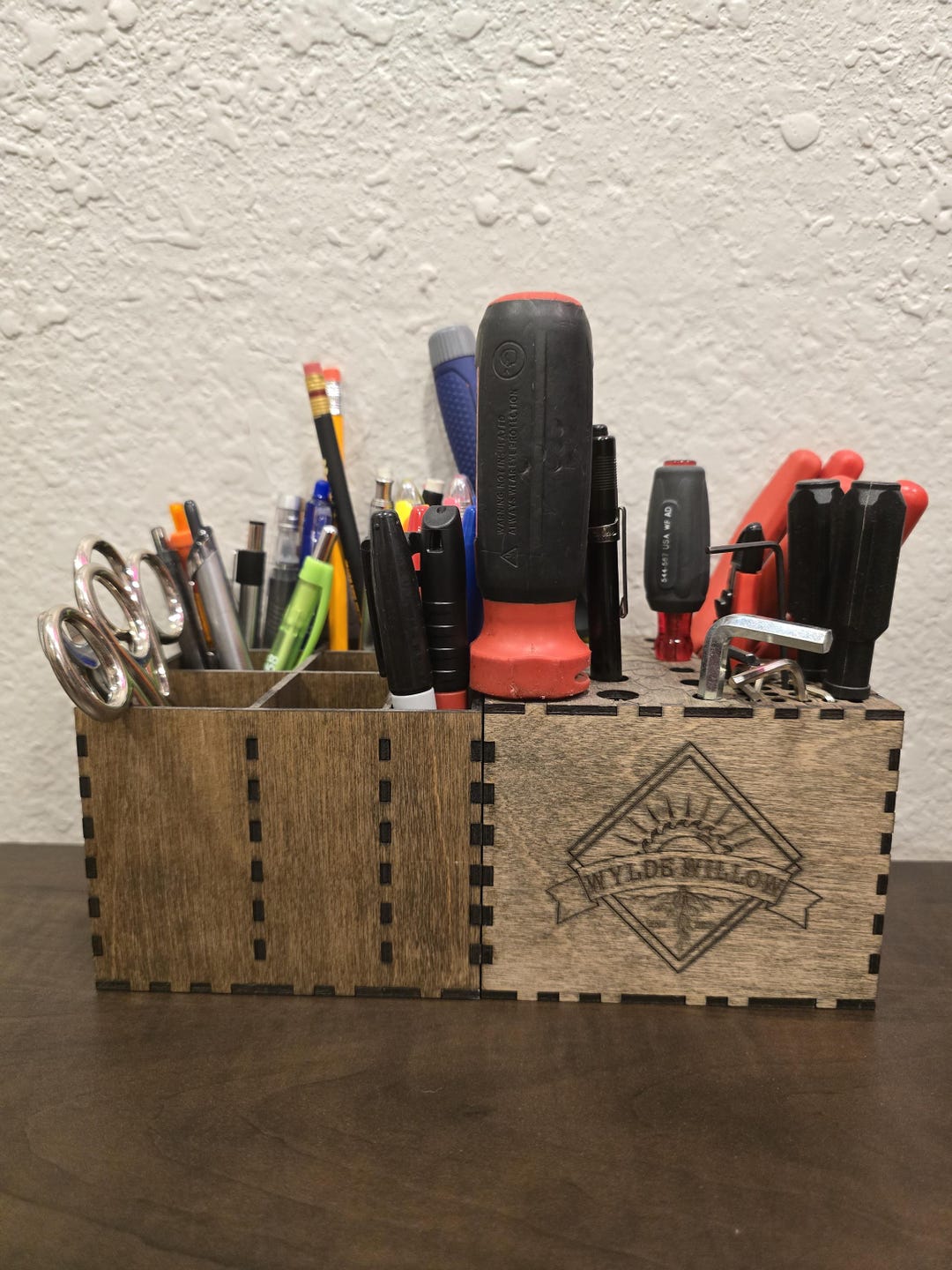Desktop Organizer DIGITAL FILE ONLY, Designed for Laser Cutters ...